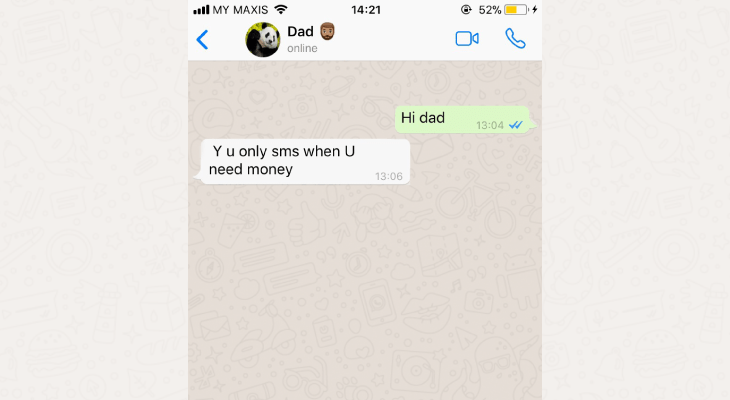 Texts You Get From Your Parents While At University