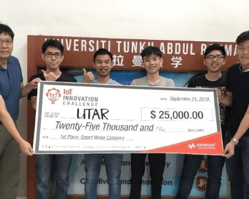 UTAR students win the Keysight IoT Challenge in New York