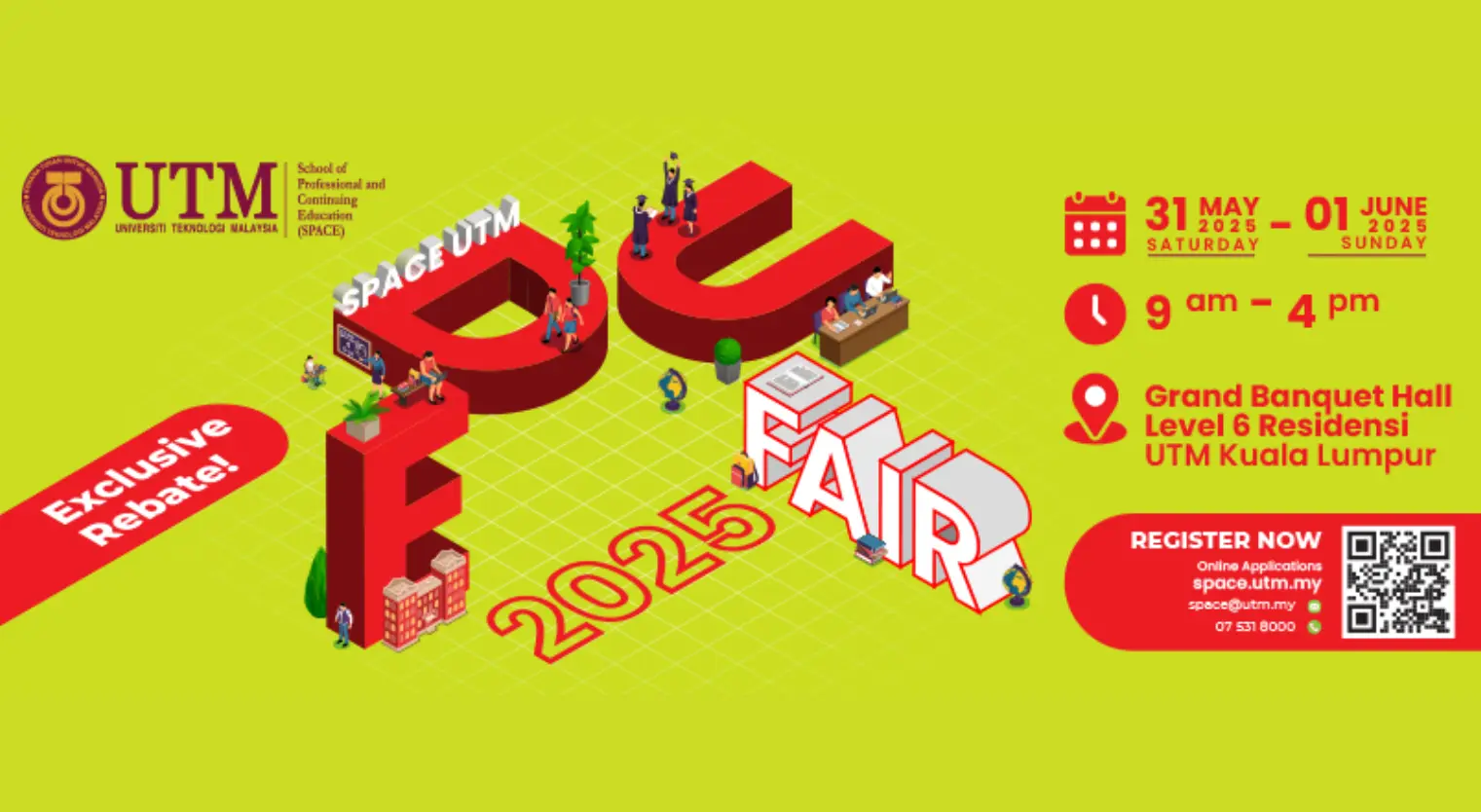 Power Your Future at UTMSPACE KL EduFair (31 May – 1 June 2025)